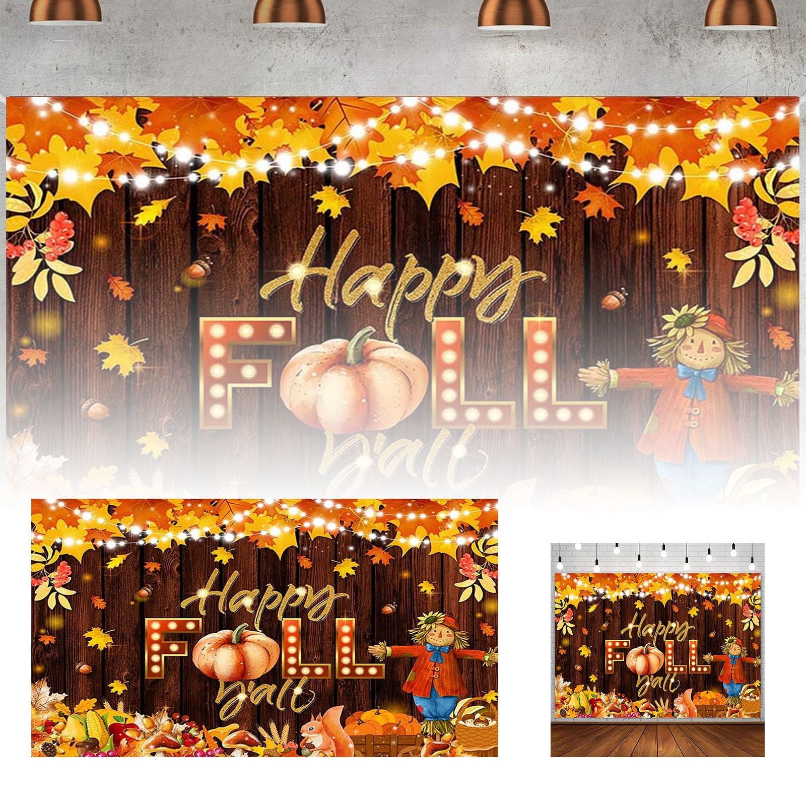 Telescopic Flag Pole with Solar Light Birthday Wall Banner Kids Color ...