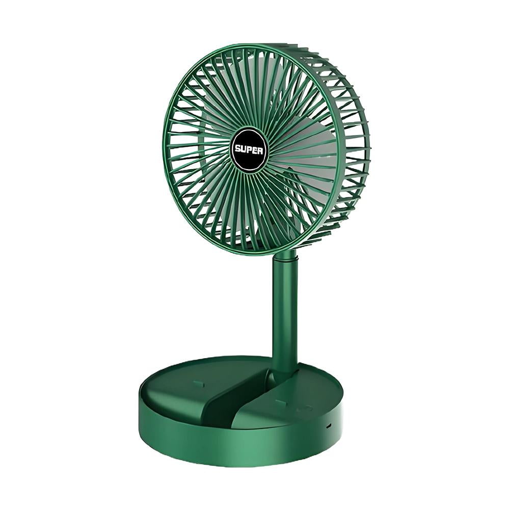Telescopic Folding Fan, 2025 New USB Rechargeable Collapsible Desk Fan, Portable Desktop Fans ...