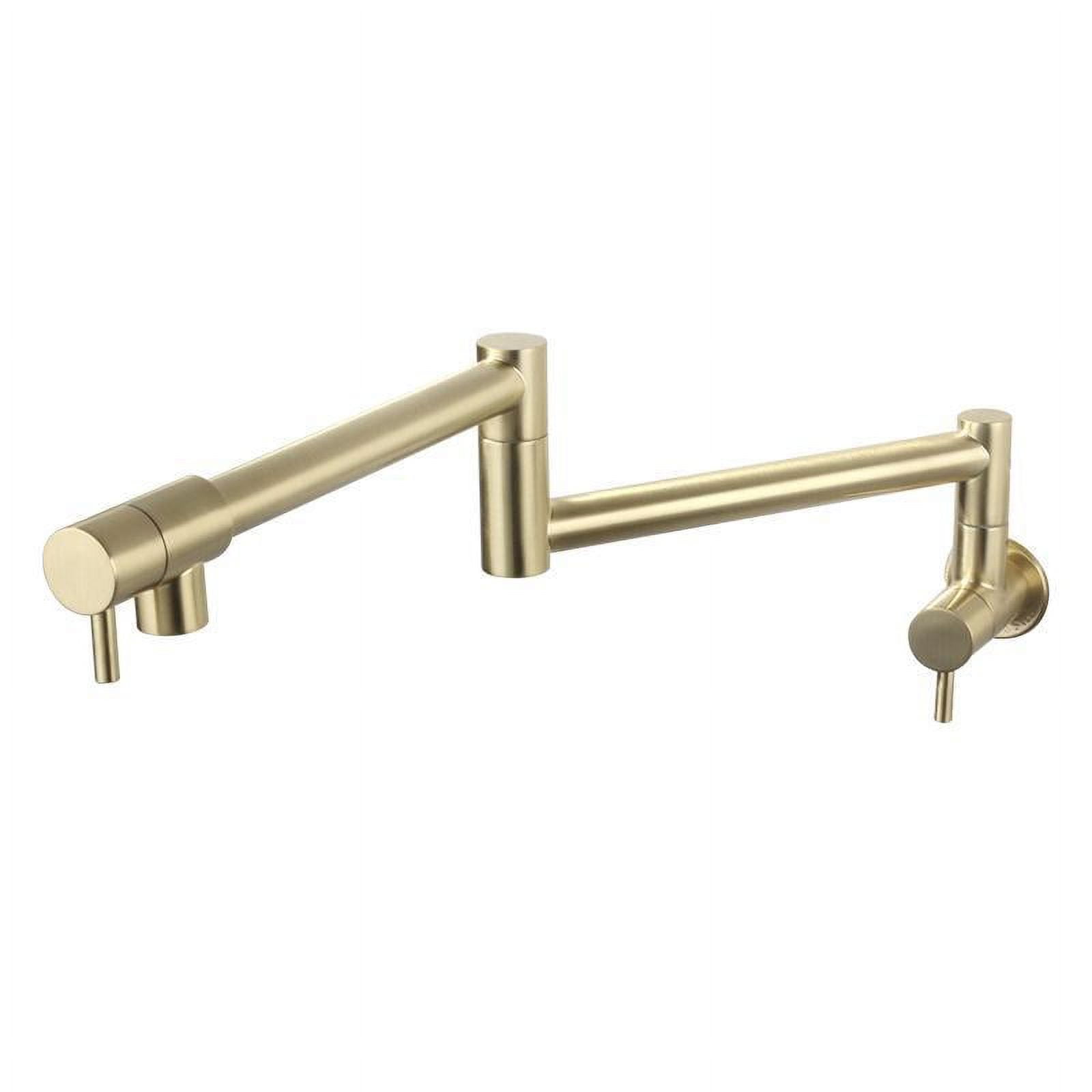 Telescopic Folding Kitchen Faucet Double Swivel Handle Single Cold ...