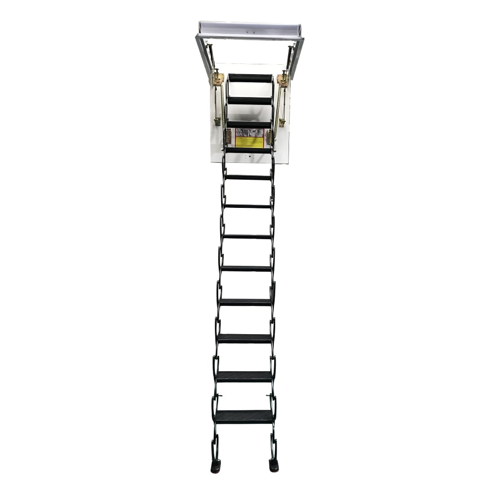 Telescopic Folding Ladder 3M All-Black Hidden Carbon Steel Material ...