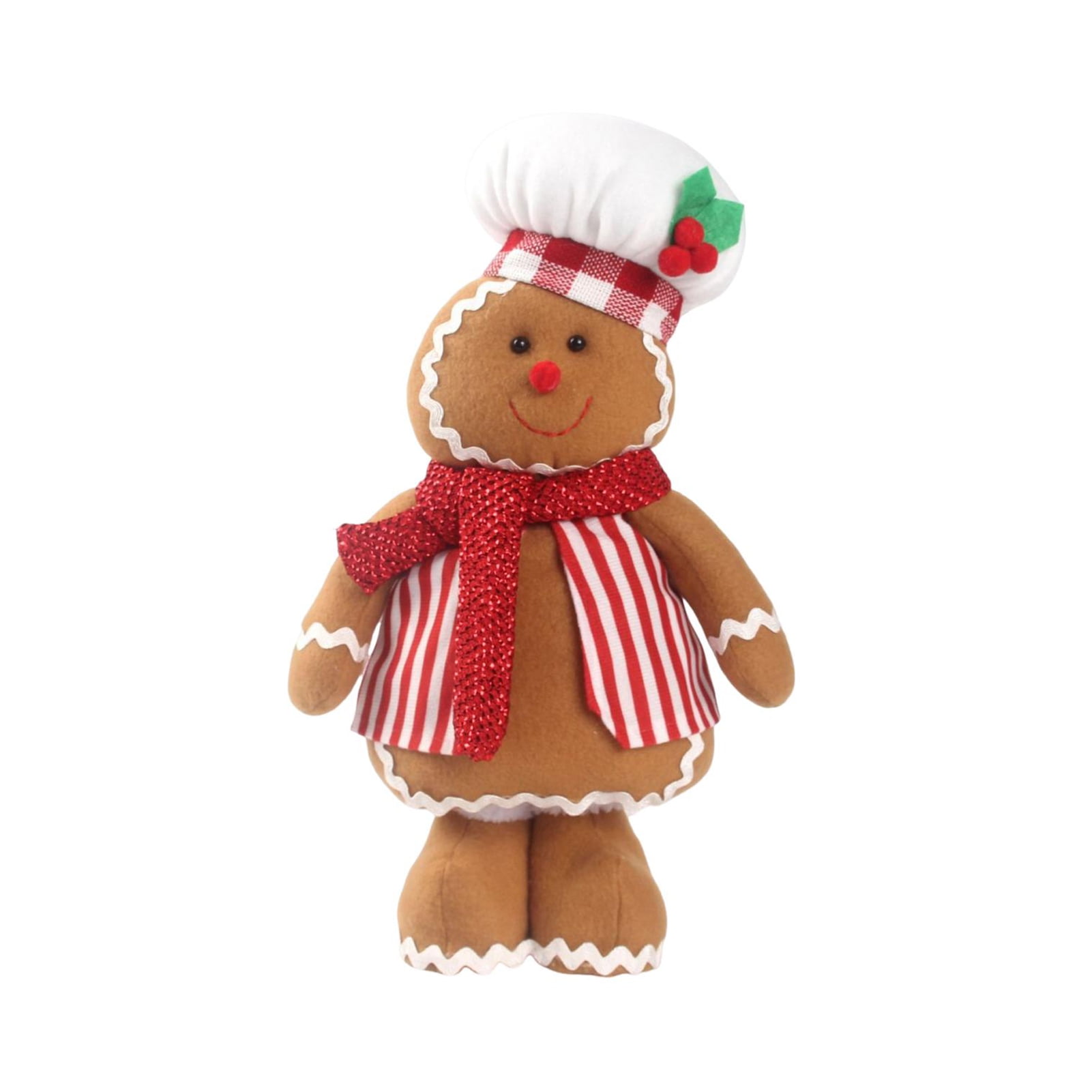 Telescopic Gingerbread Man Doll Standing Gingerbread Man Plush Doll ...