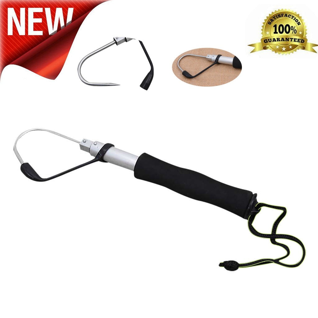 Telescopic Hook Retractable Fish Fishing Ice Spear Tackle Stainless Sea ...