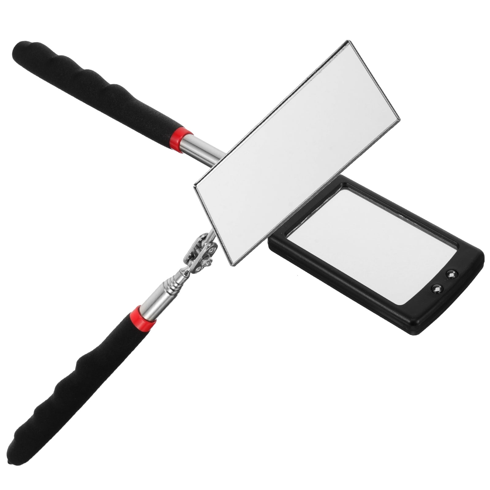 Telescoping Car Inspection Mirror with LED Lights for Easy Vehicle ...