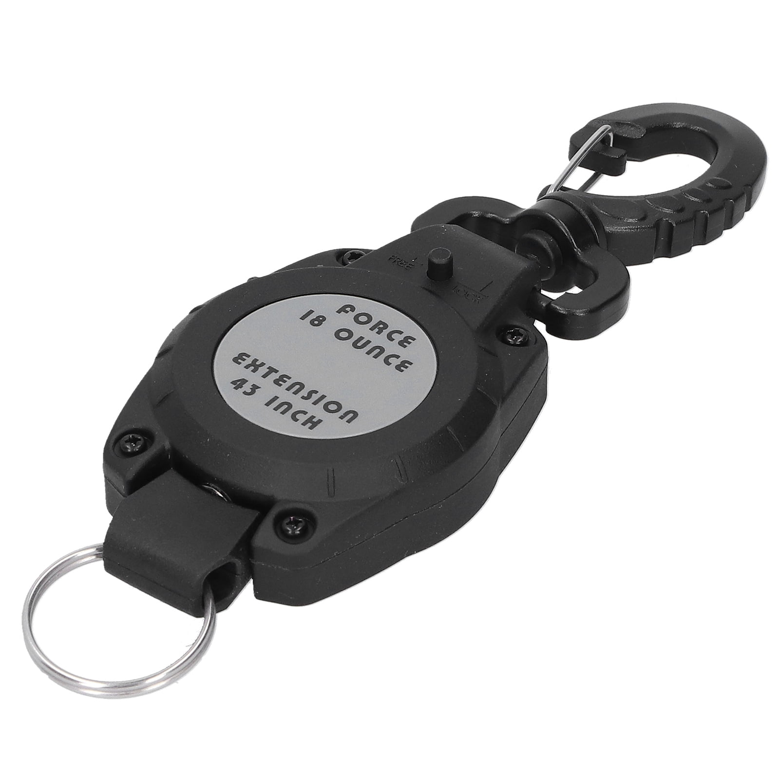 Telescopic Keychain,Black Retractable Keychain Telescopic Carabiner ...