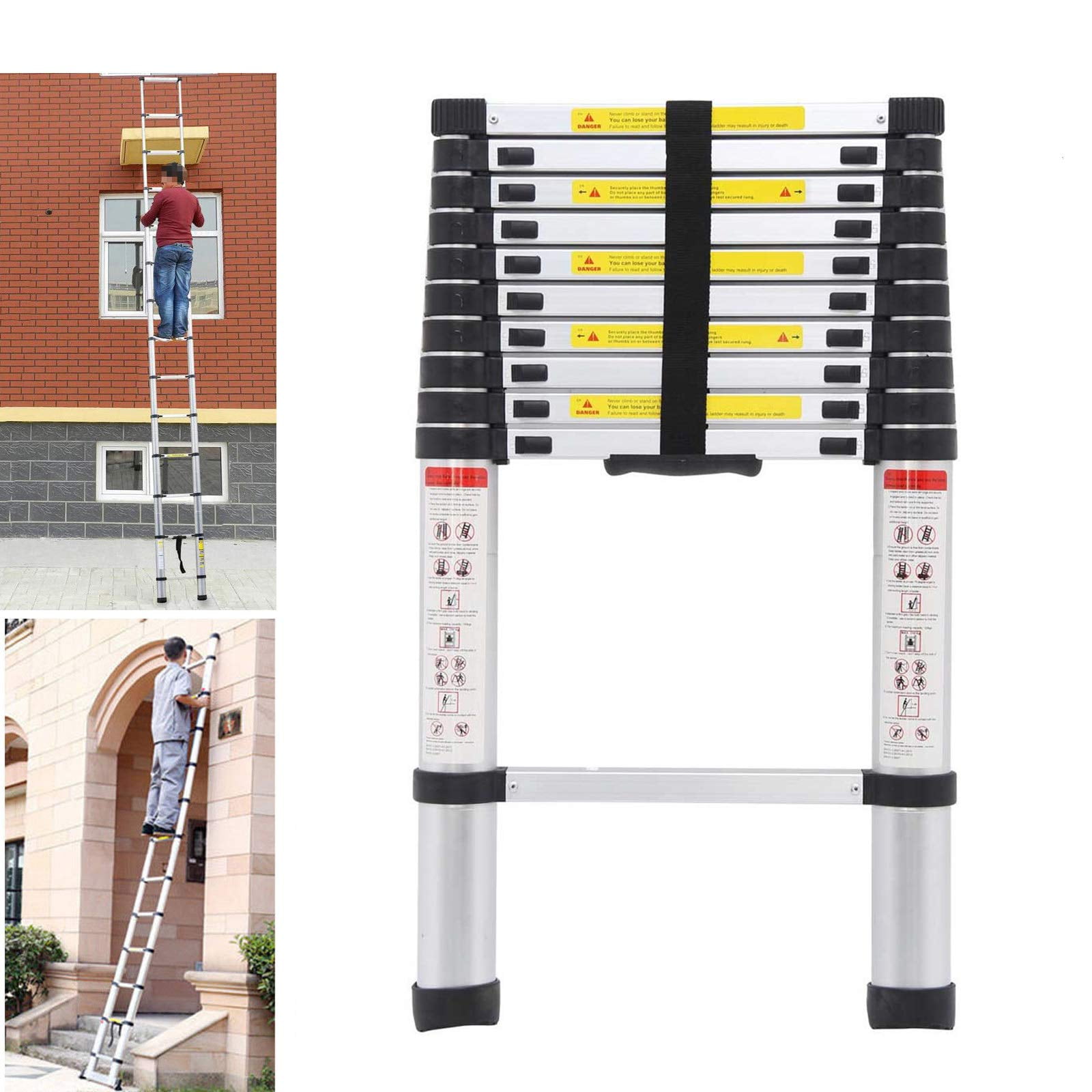 Telescopic Ladder 3.2M 10.5FT Extension Folding Foldable - Multi ...