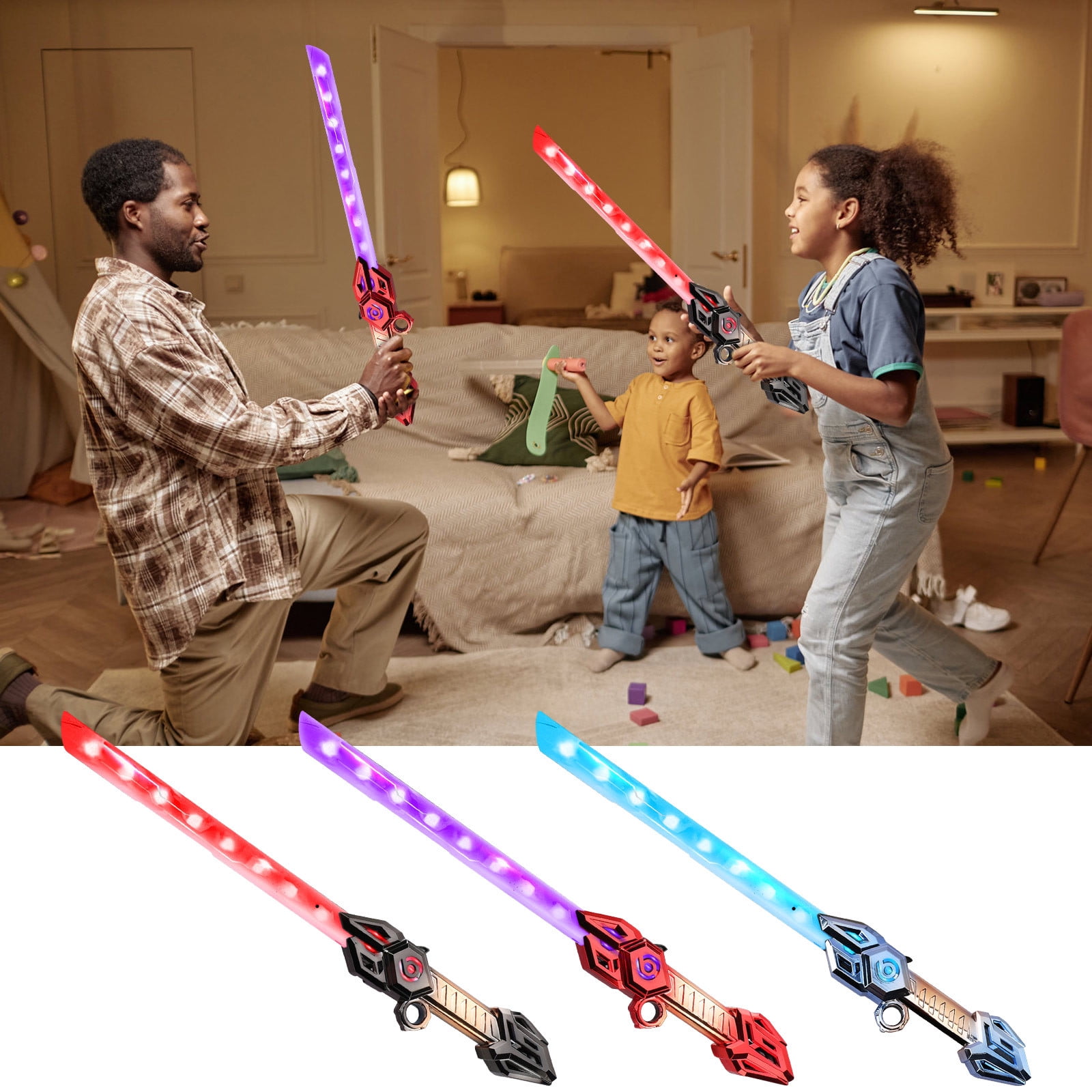 Telescopic Luminous Sword Double-Headed Design Cool Led Blade Gift For ...