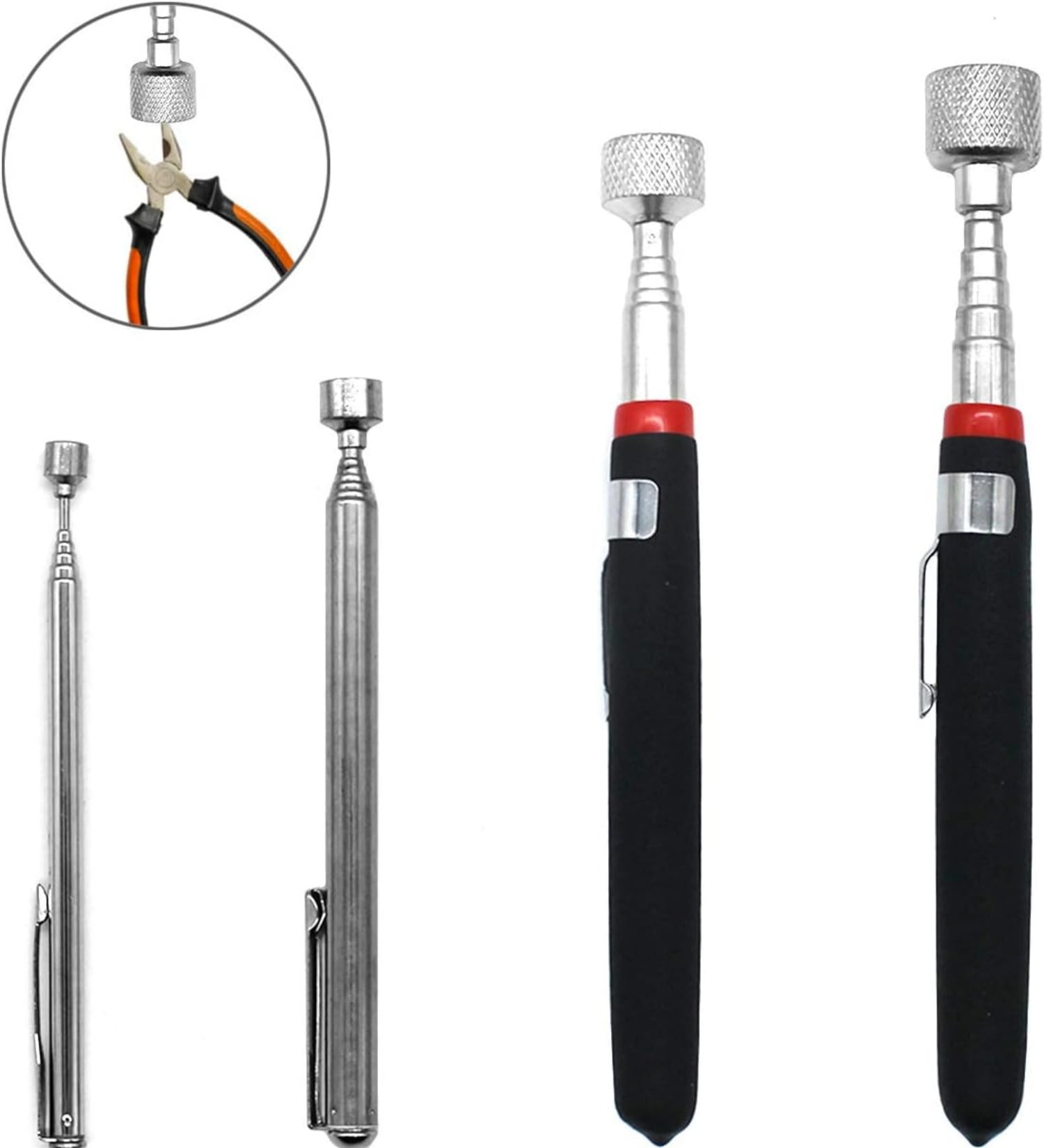 Telescopic Magnet, Telescoping Magnet Pick up Tools Include 4 Pack(1 ...