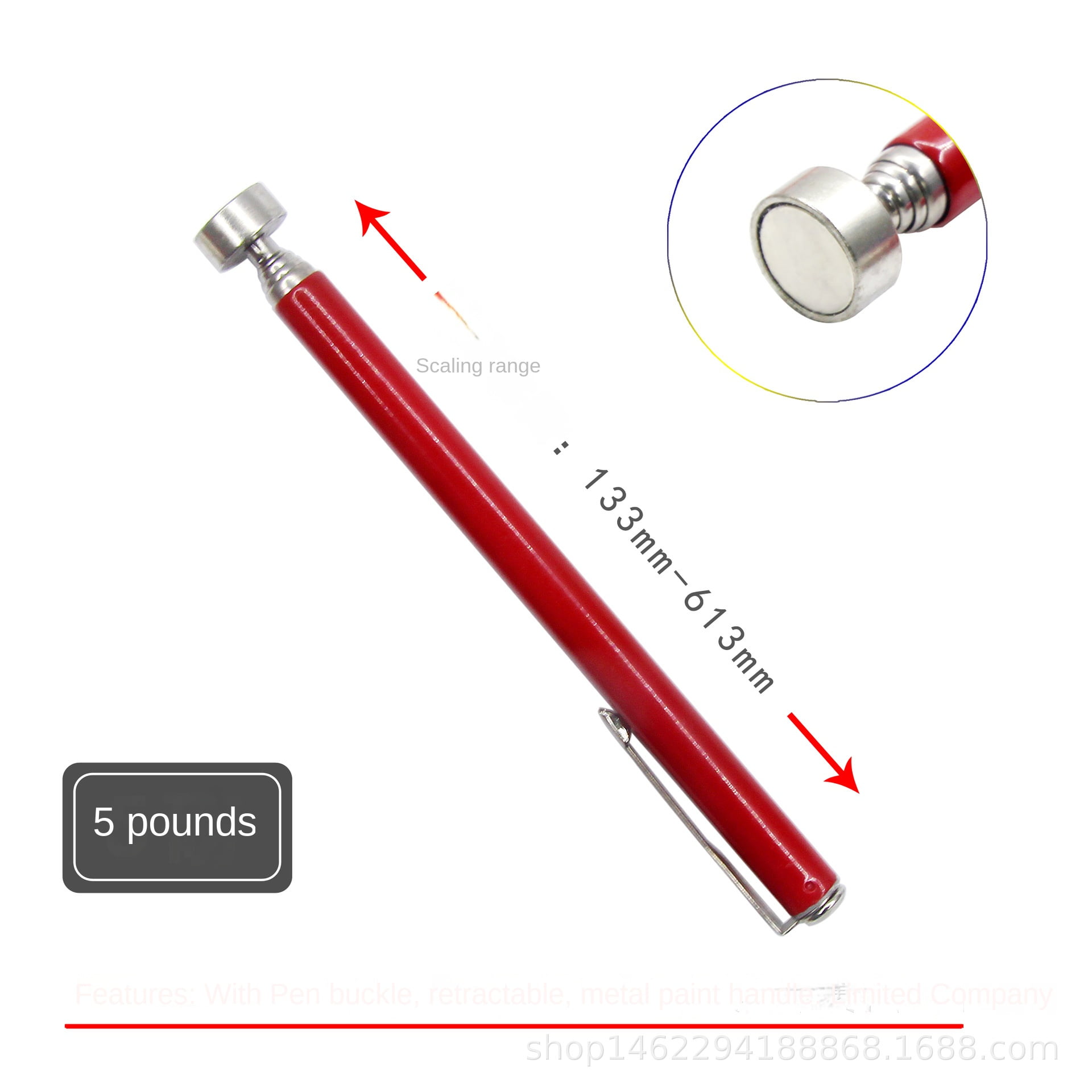 Telescopic Magnetic Pen Portable Metalworking Handy Tool Magnet ...