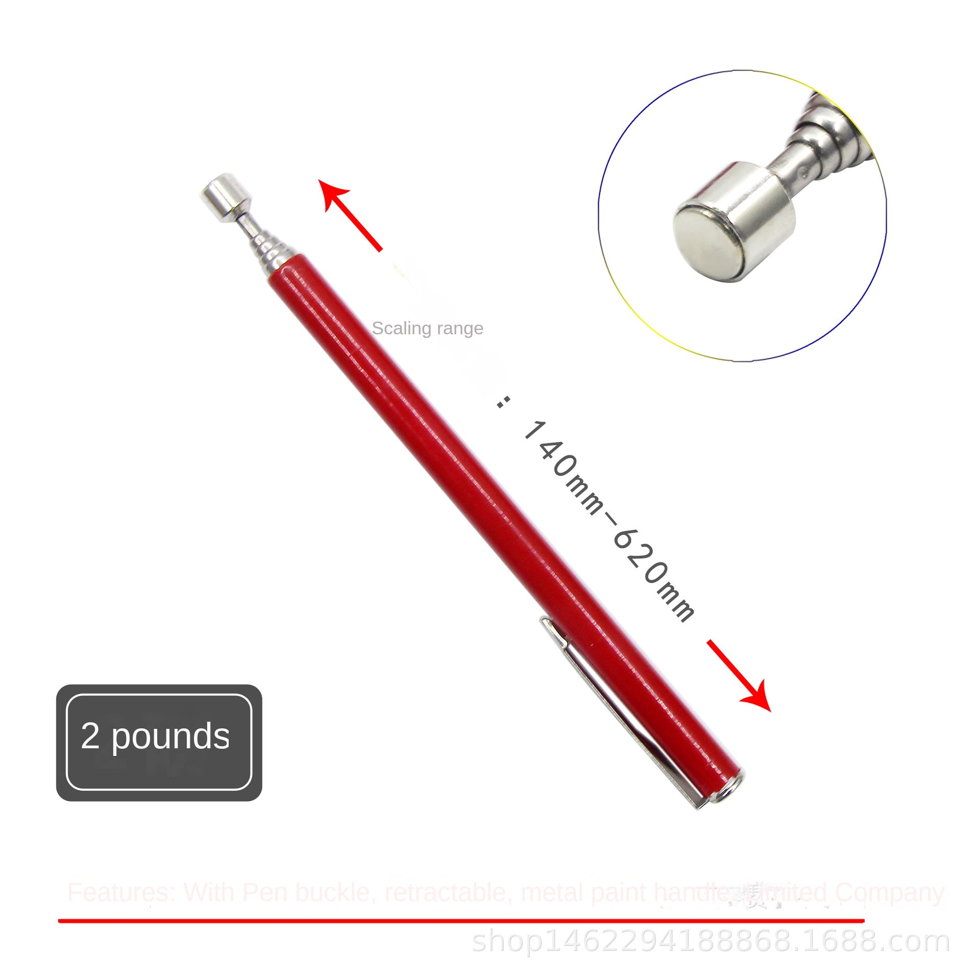 Telescopic Magnetic Pen Portable Metalworking Handy Tool Magnet ...