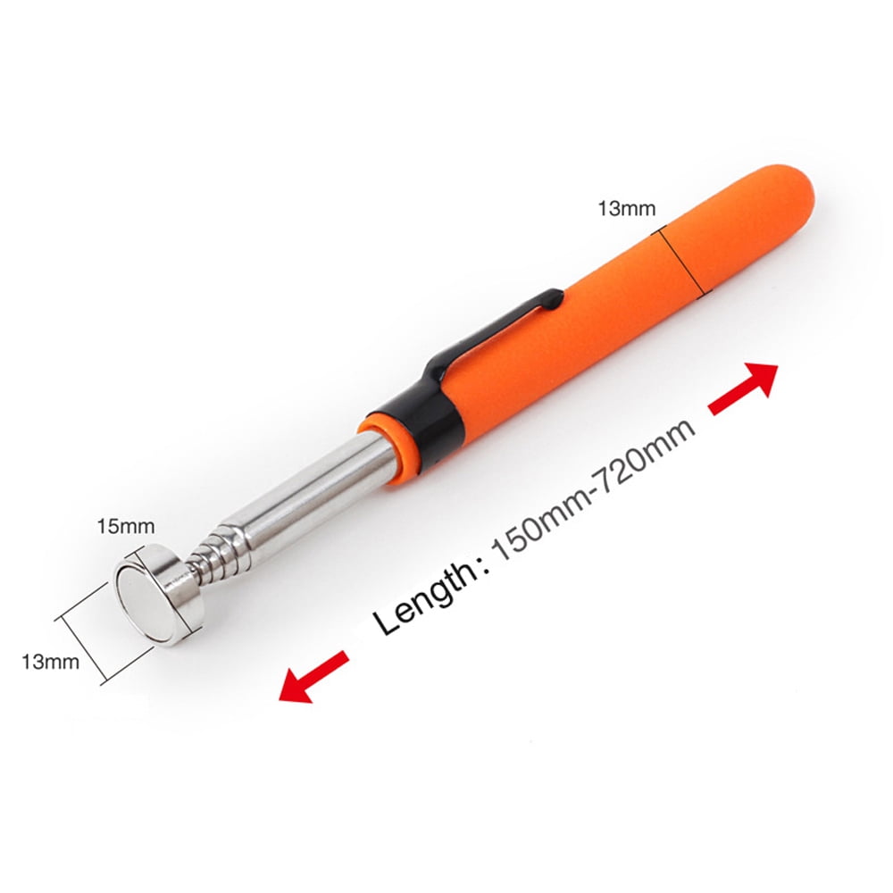 Telescopic Magnetic Pen with Light Mini Portable Magnet Pick Up Tool ...