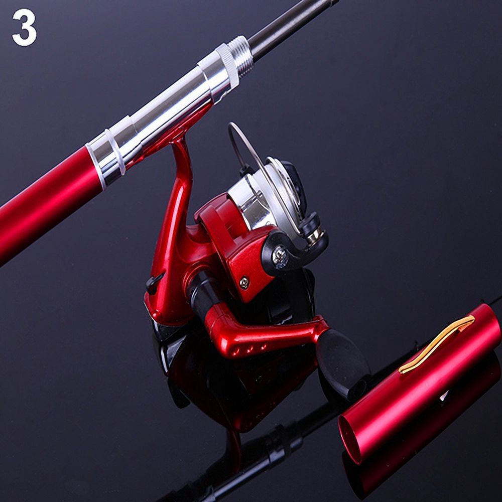 Telescopic Mini Pen Shape Portable Pocket Fish Spinning Rod Pole with ...