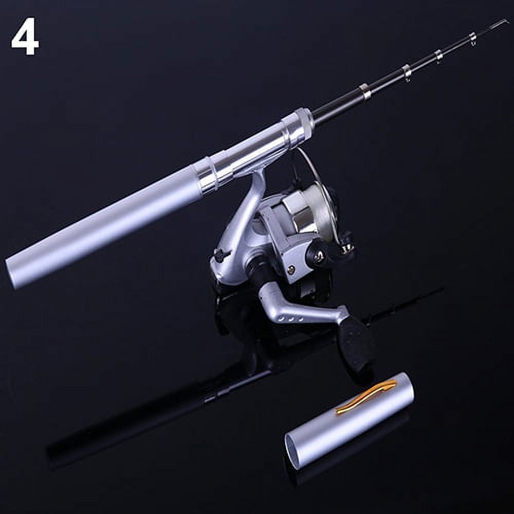Telescopic Mini Pen Shape Portable Pocket Fish Spinning Rod Pole with ...