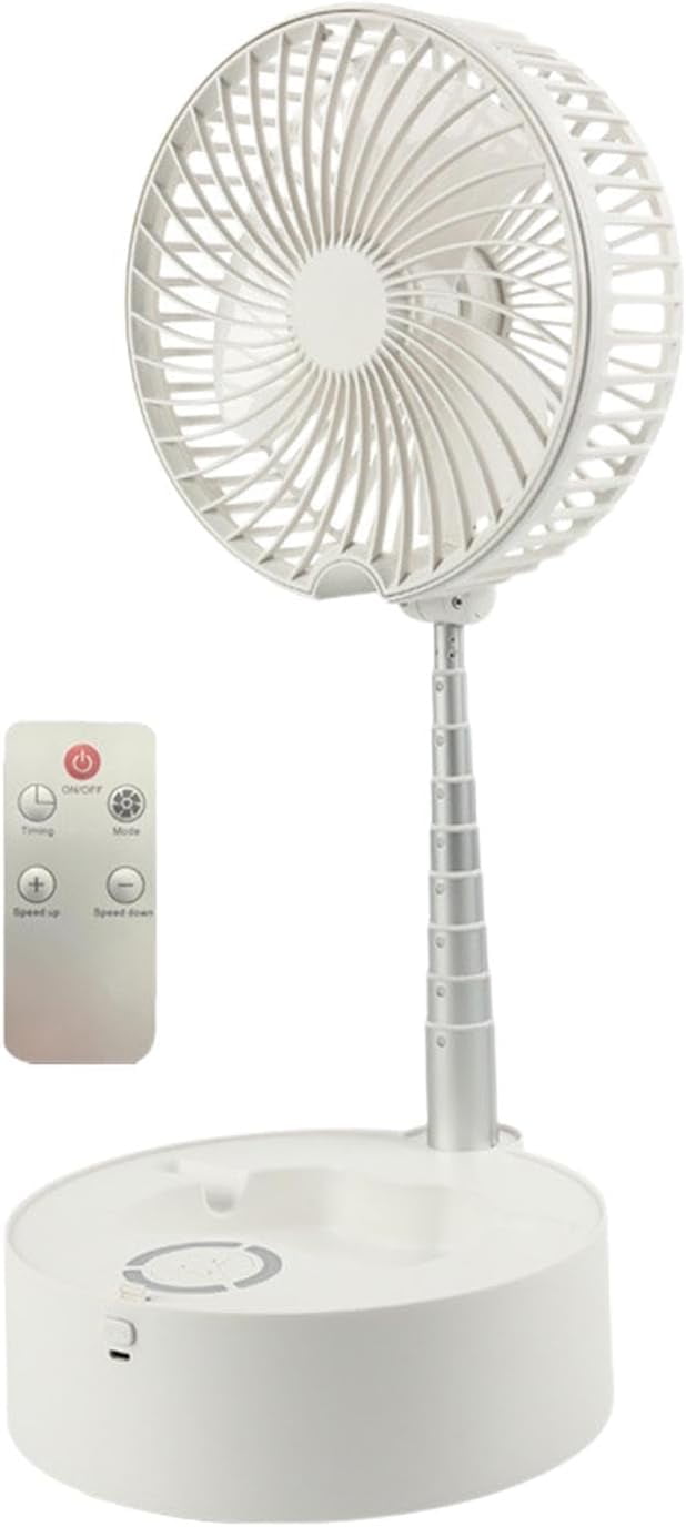 Telescopic Pedestal Fan Portable Oscillating Standing Fan Adjustable ...