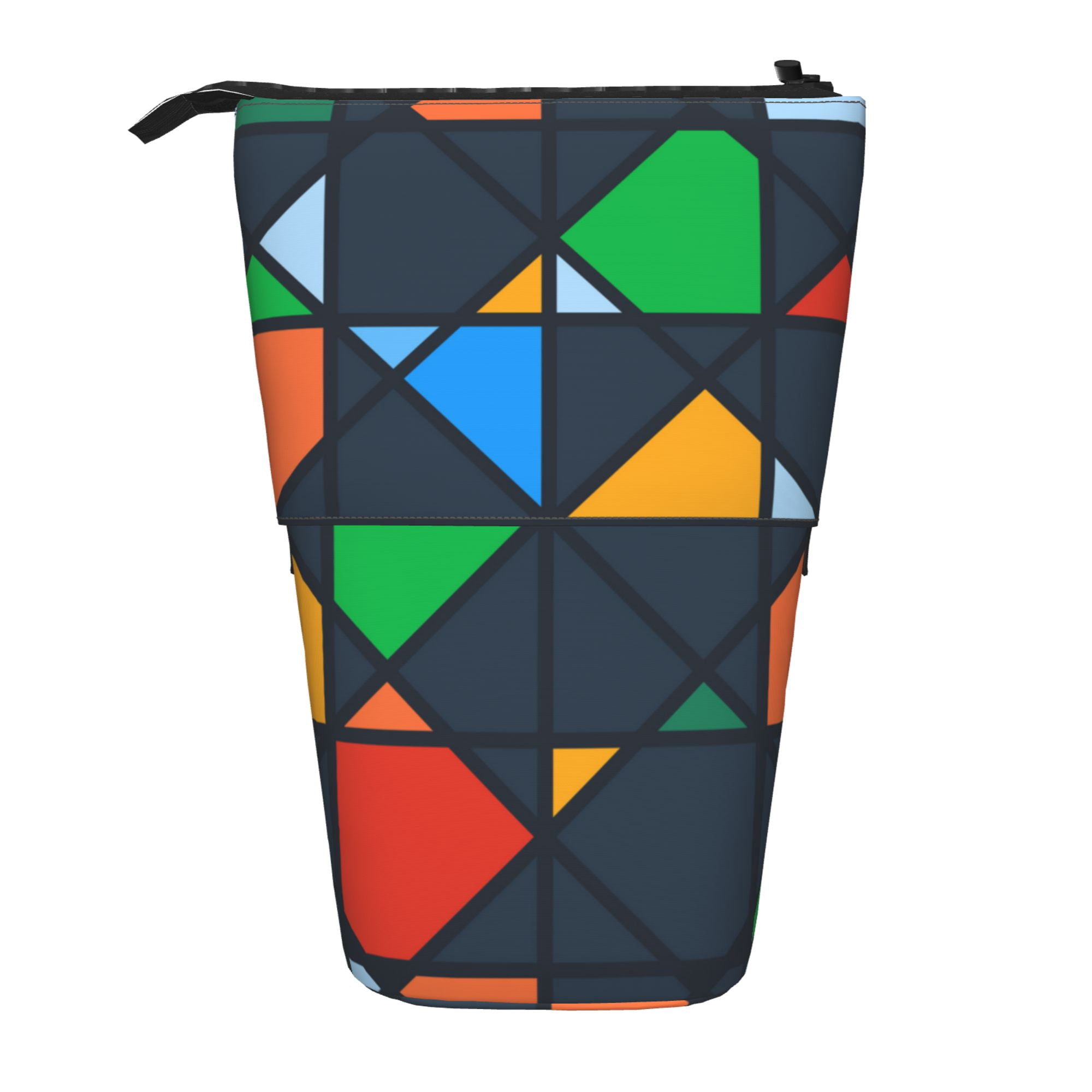Telescopic Pencil Pouch Holder Canvas Geometric Architectural Patterns ...