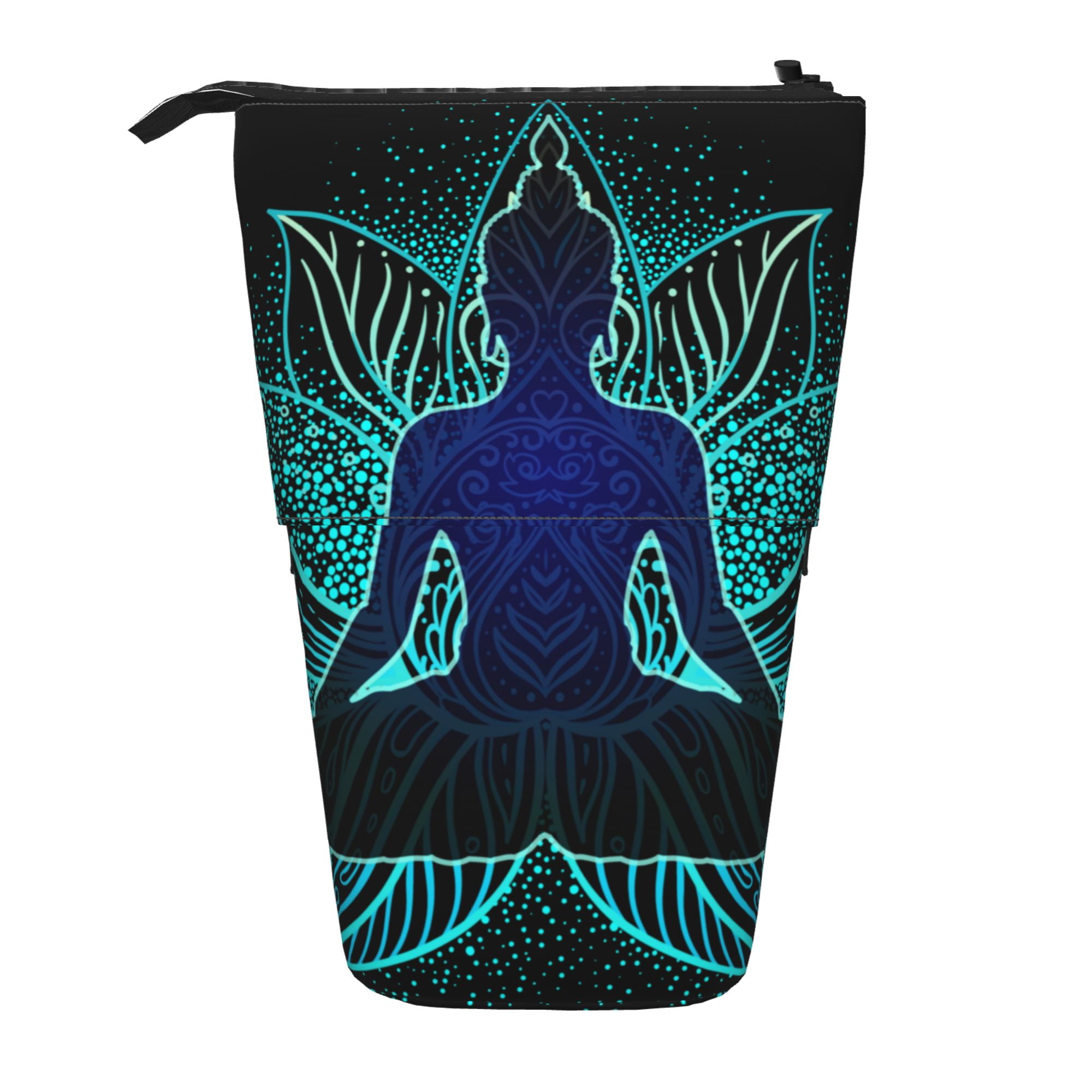 Telescopic Pencil Pouch Holder Canvas Mandala Pattern Makeup Bag ...