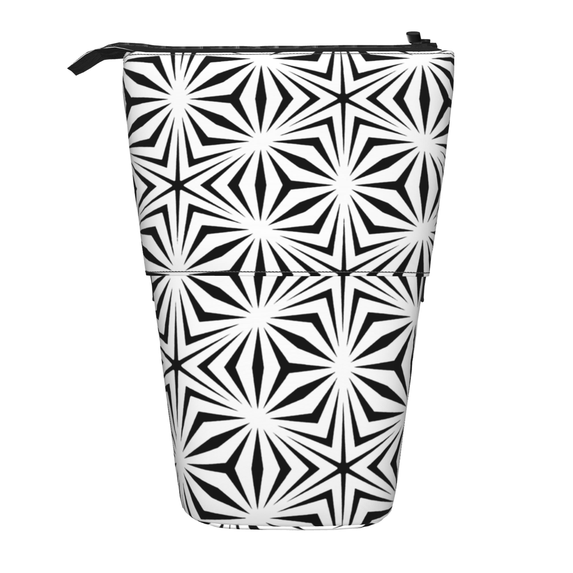 Telescopic Pencil Pouch Holder Canvas Sacred-Geometry Makeup Bag ...