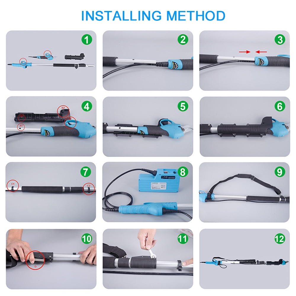 Telescopic Pole,Shear 1.5-1.9m Branches Steel Rod Shear Bars Iuppa ...
