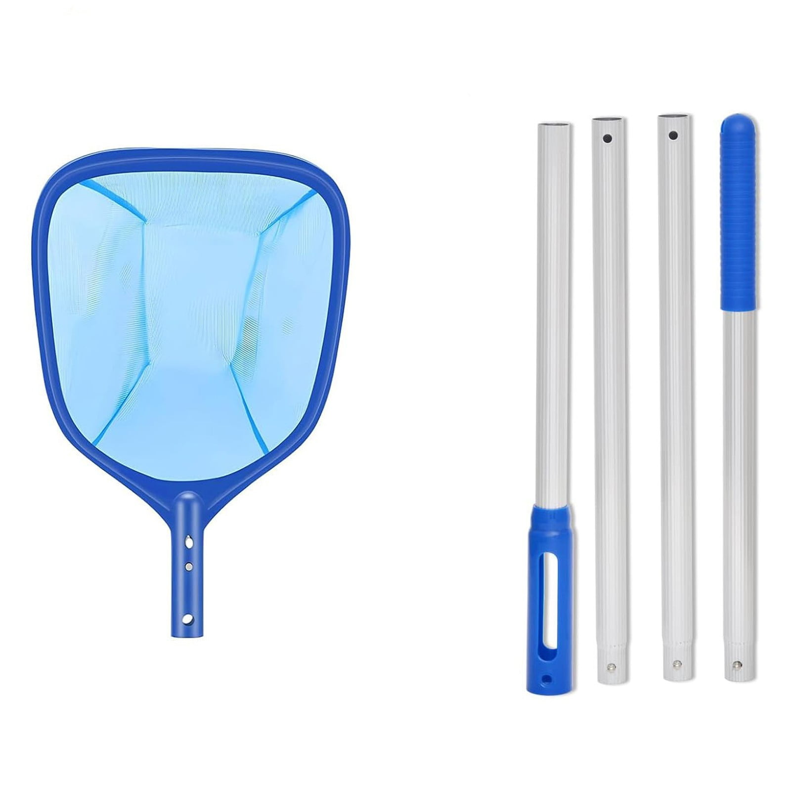 Telescopic Pool Pole with Snap Joints, 340cm/440cm Aluminum Pool Rod ...