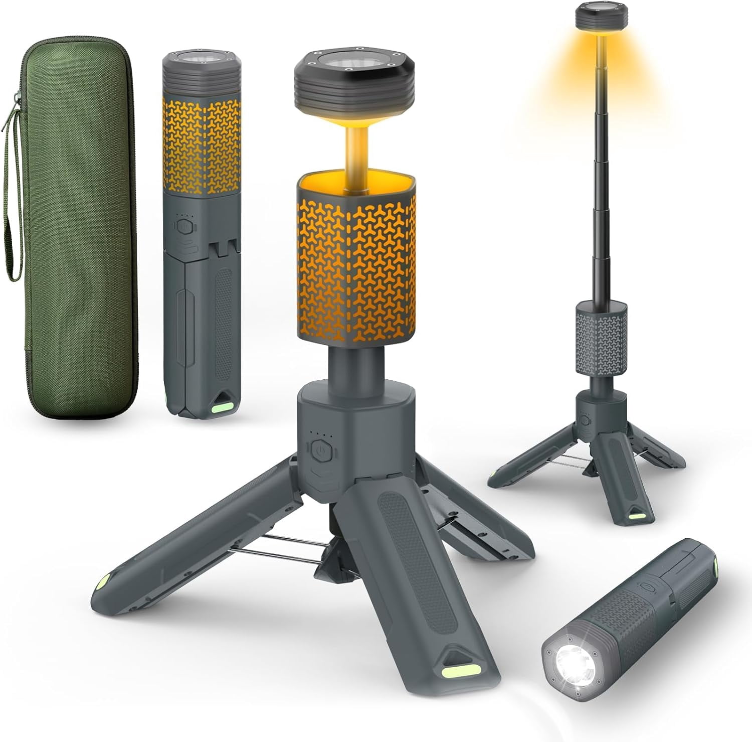 Telescopic Portable Camping Light with Stand - 10500mAh Rechargeable ...