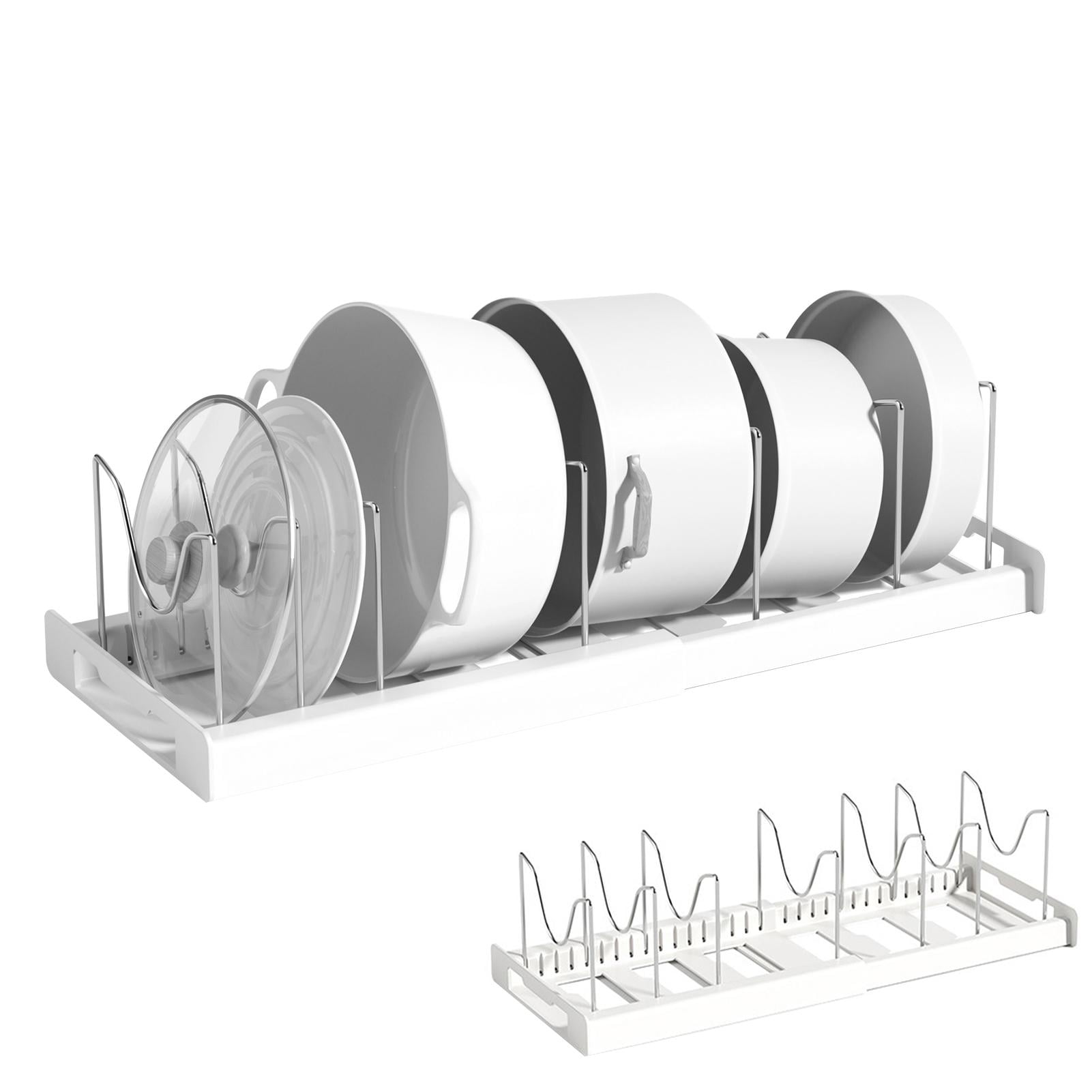 Telescopic Pot Rack, Pan Holder Rack Kitchen, Flexible Pot Stand ...