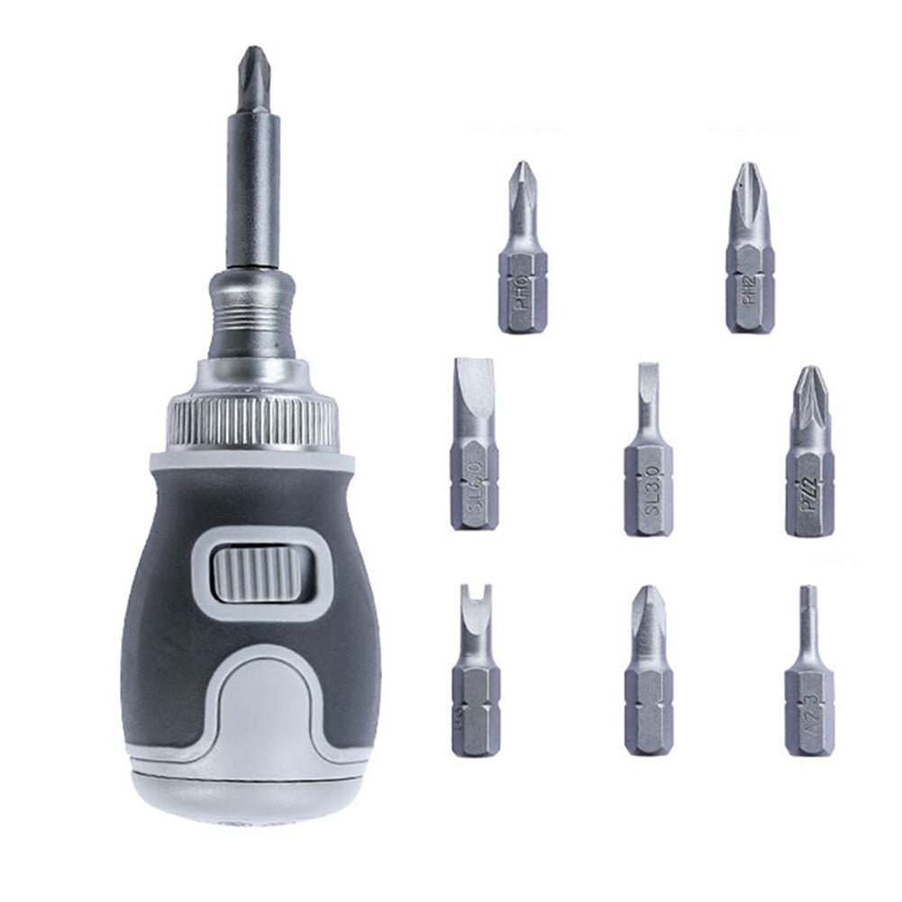 Telescopic Ratchet Two-Way Adjustable Screwdriver Set Special Shaped ...