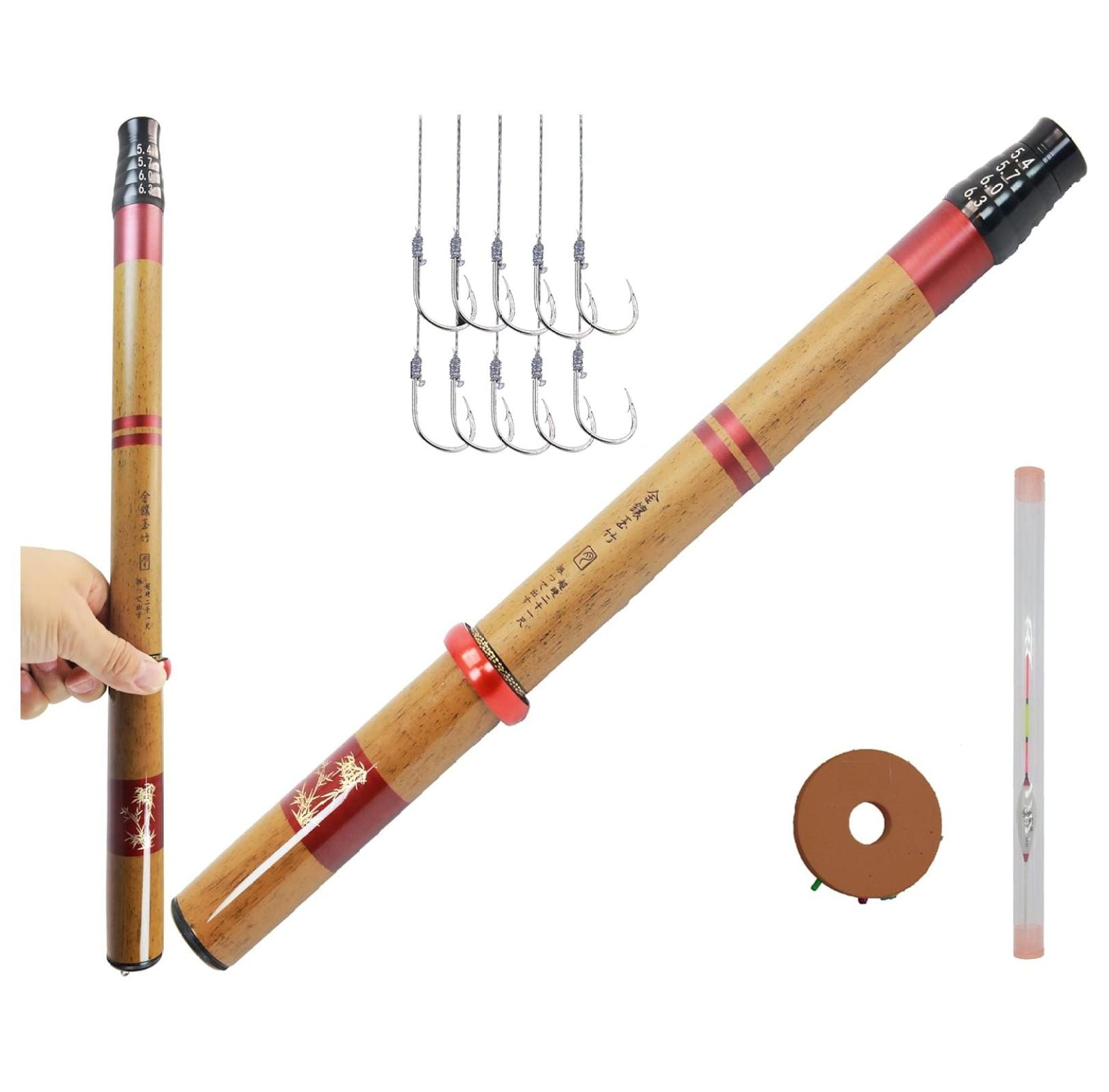 Telescopic Rod Kit Tenkara Fishing Rod Kit 20FT-Zoom Stream 4 Lengths ...