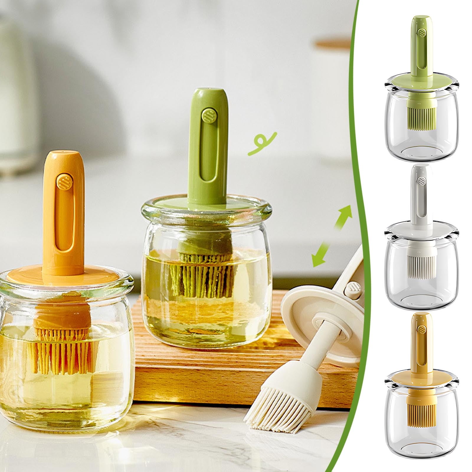 Telescopic Silicone Oil Brush Bottle | Integrated Oil Brush with Bottle ...