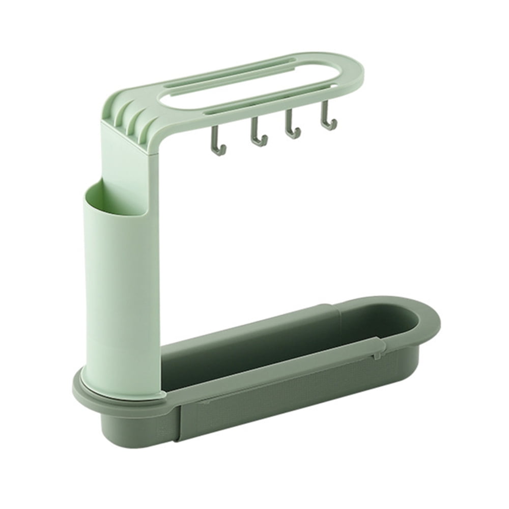 Telescopic Sink Rack Holder Expandable Storage Drain Basket Sponge Soap