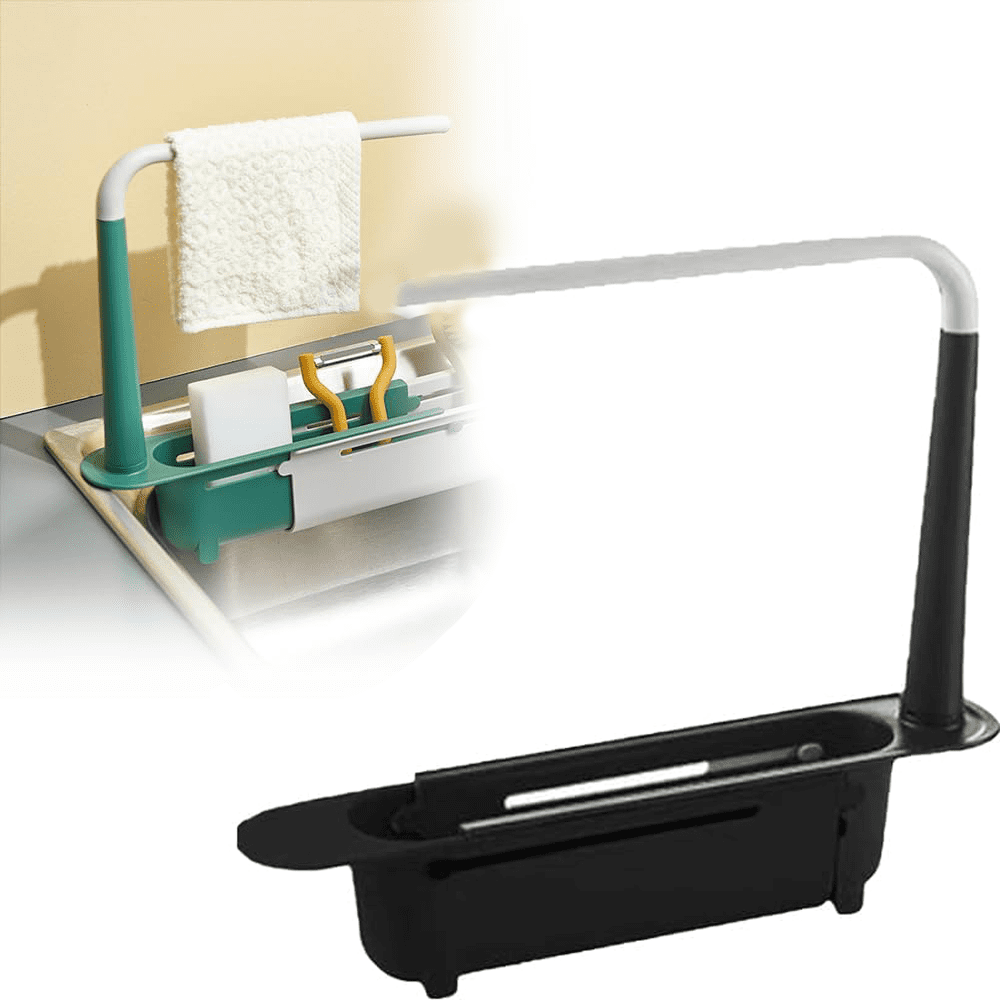 Telescopic Sink Storage Rack, 2025 New Upgrade Adjustable Sink Storage ...