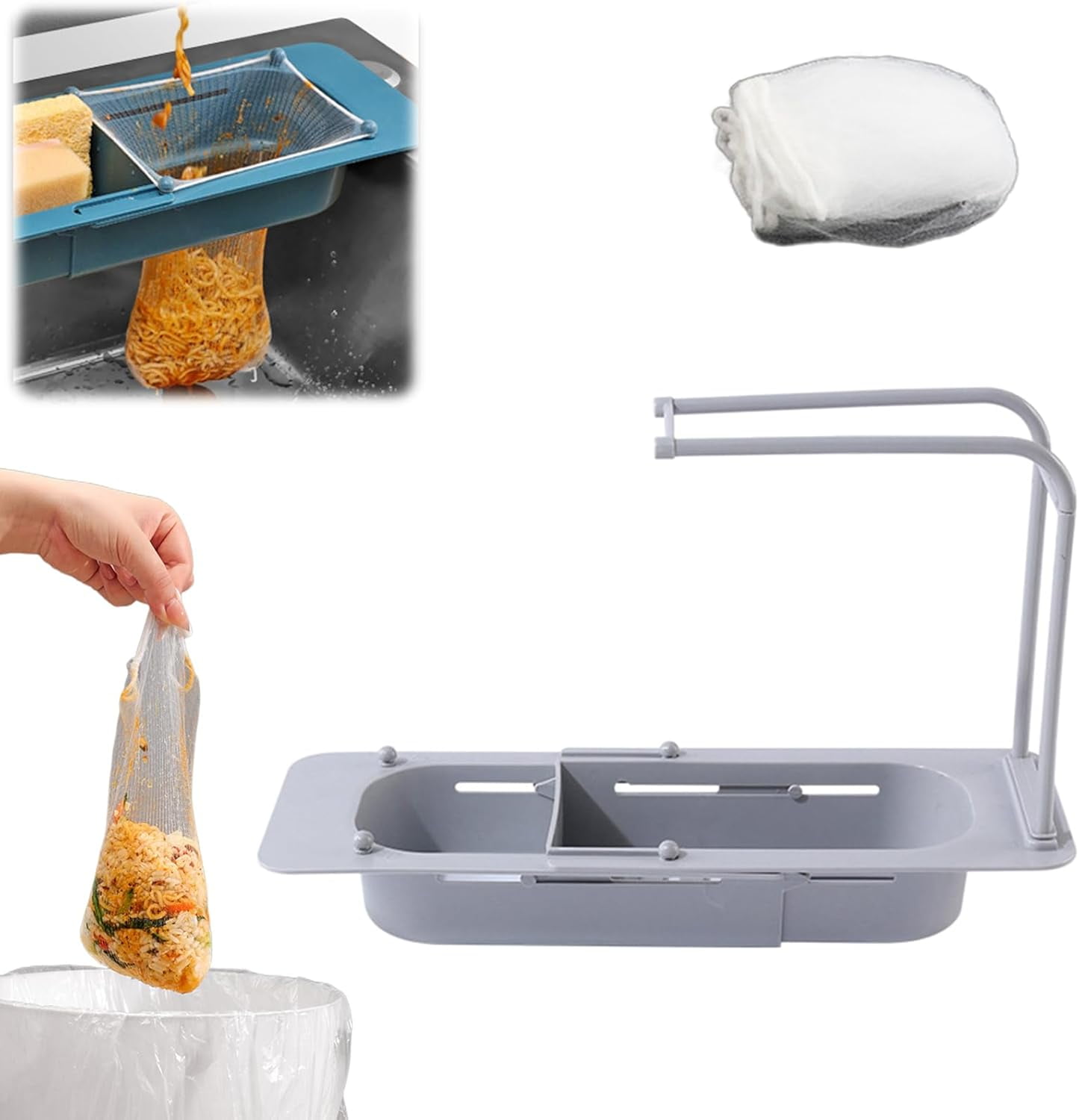 Telescopic Sink Storage Rack, 2025 Upgraded Adjustable Telescopic ...