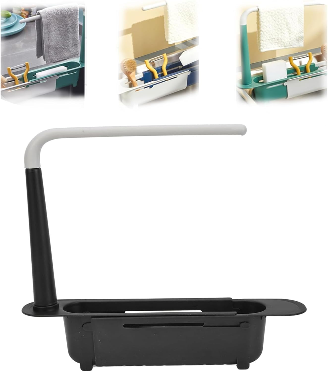 Telescopic Sink Storage Rack, 2025 Upgraded Adjustable Telescopic ...