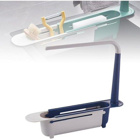 Telescopic Sink Storage Rack, 2026 Updated Adjustable Kitchen Organizer ...