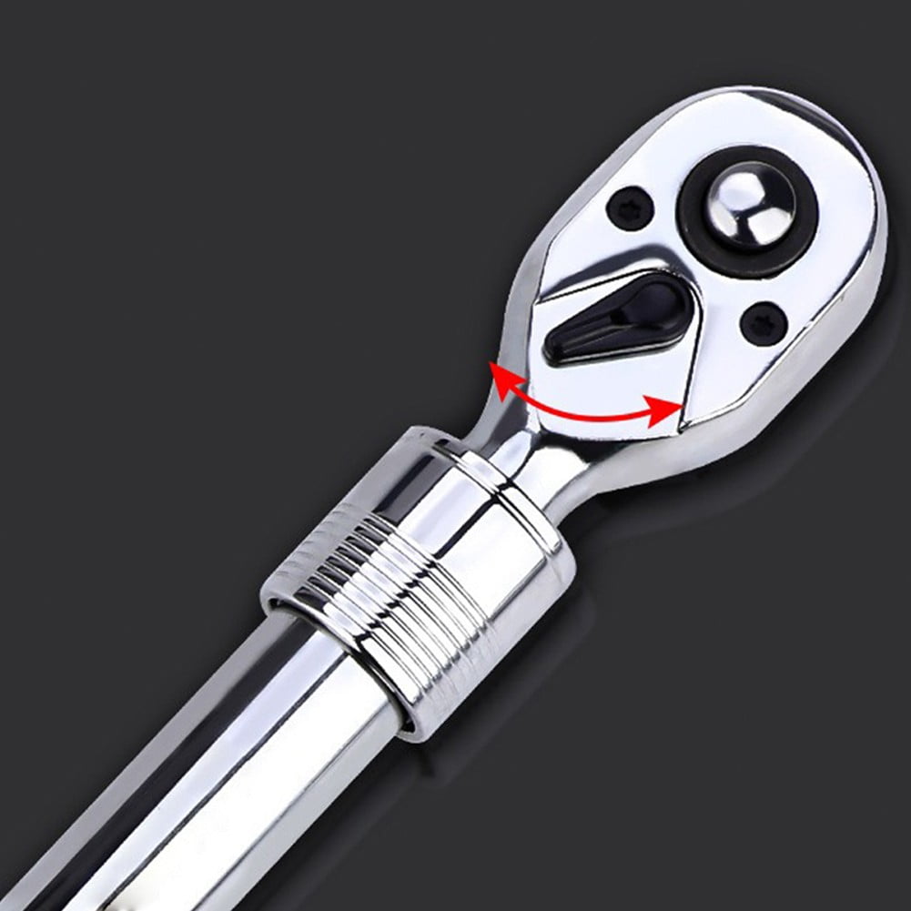 Telescopic Socket Ratchet Wrench Adjustable Head 72 Tooth Quick Release ...