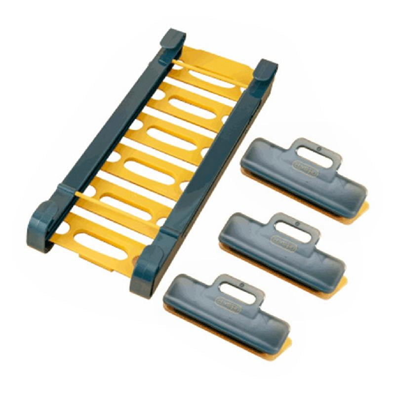 Telescopic Storage Rack Hanging Storage Clip Sliding Rail Tray Kitchen ...