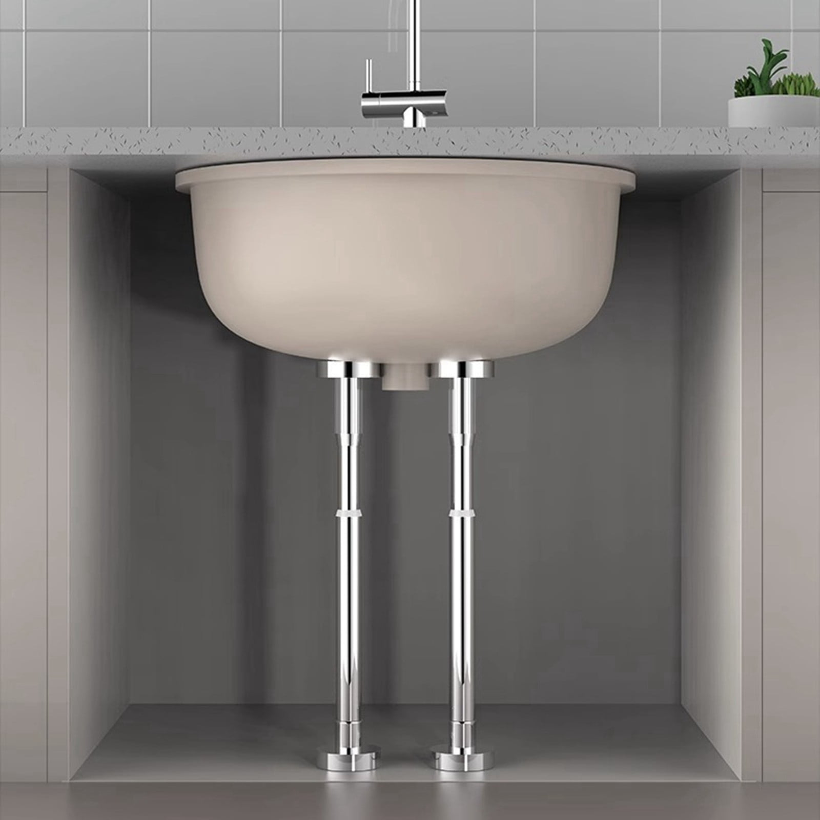 Telescopic Support Pole Adjustable Cabinet Lifting Bracket System ...