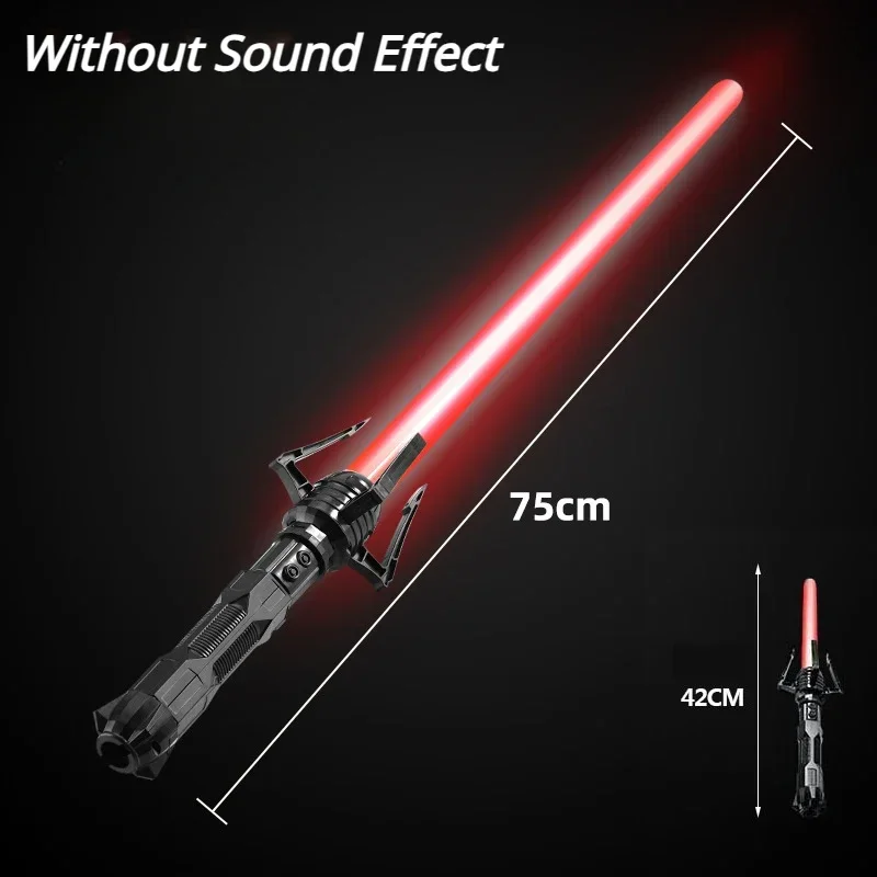 Telescopic Sword 75cm RGB Light Saber 2 In 1 7-Color/1 Color Lightsaber ...