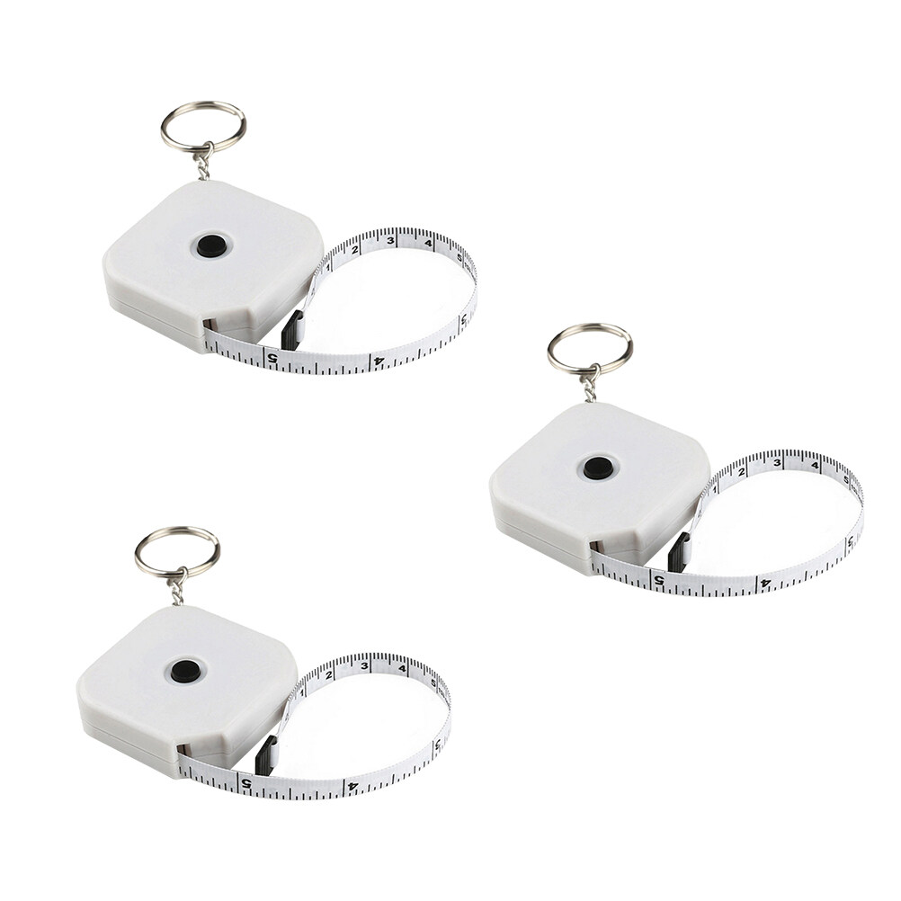 Telescopic Tape Measure 3 Pcs Measurements Measuring Flexible Tool ...