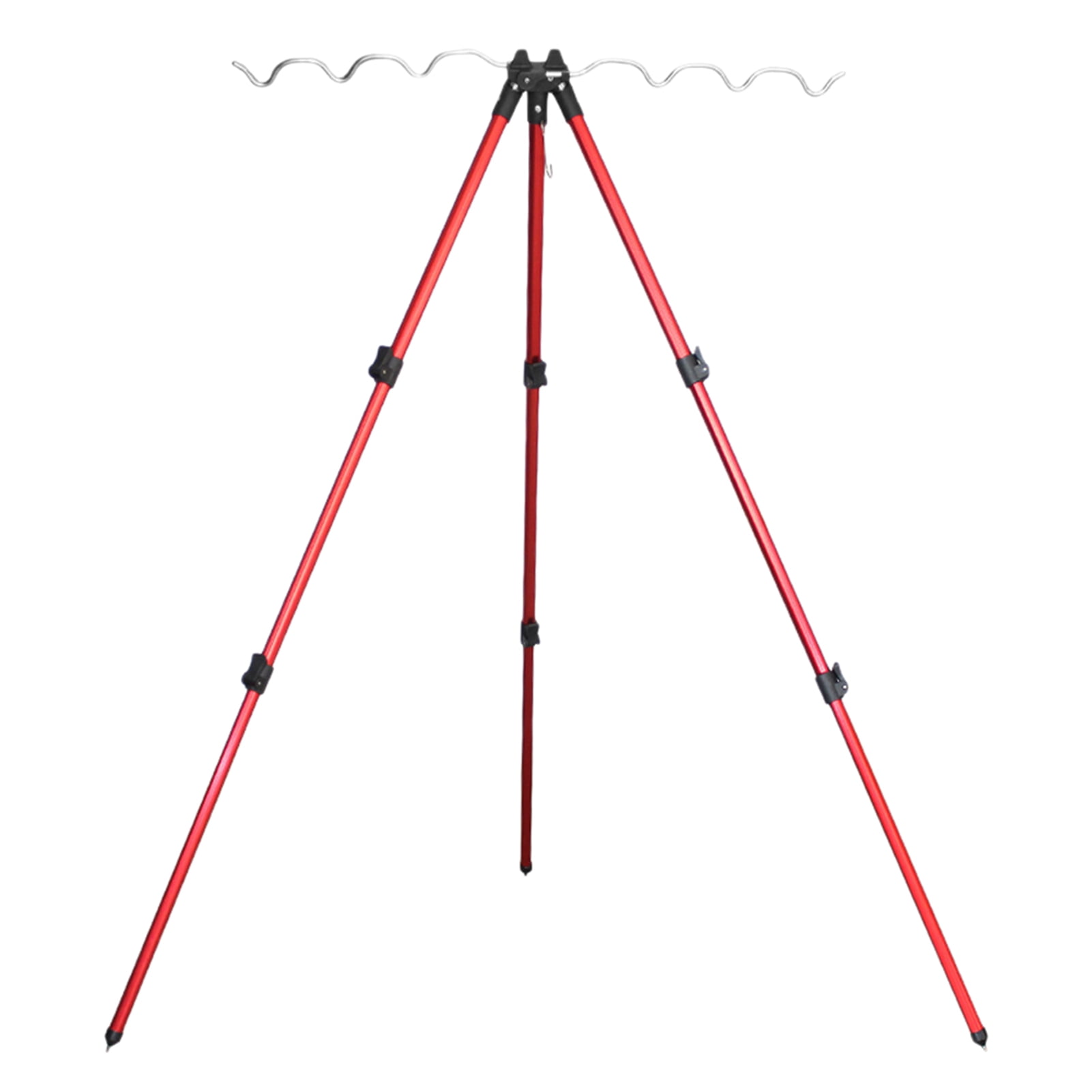 Telescopic Tripod,Stand Alloy Rod Rods Stand Pole Alloy Stable 7pcs ...