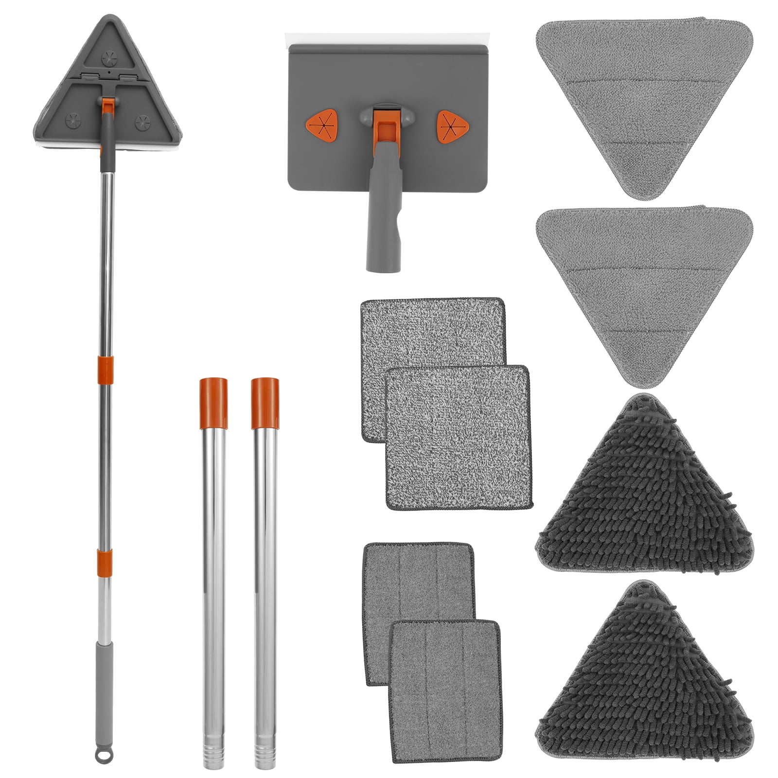 Telescopic Wall Cleaning Mop for Dry Wet Use Multipurpose 180 Degree ...