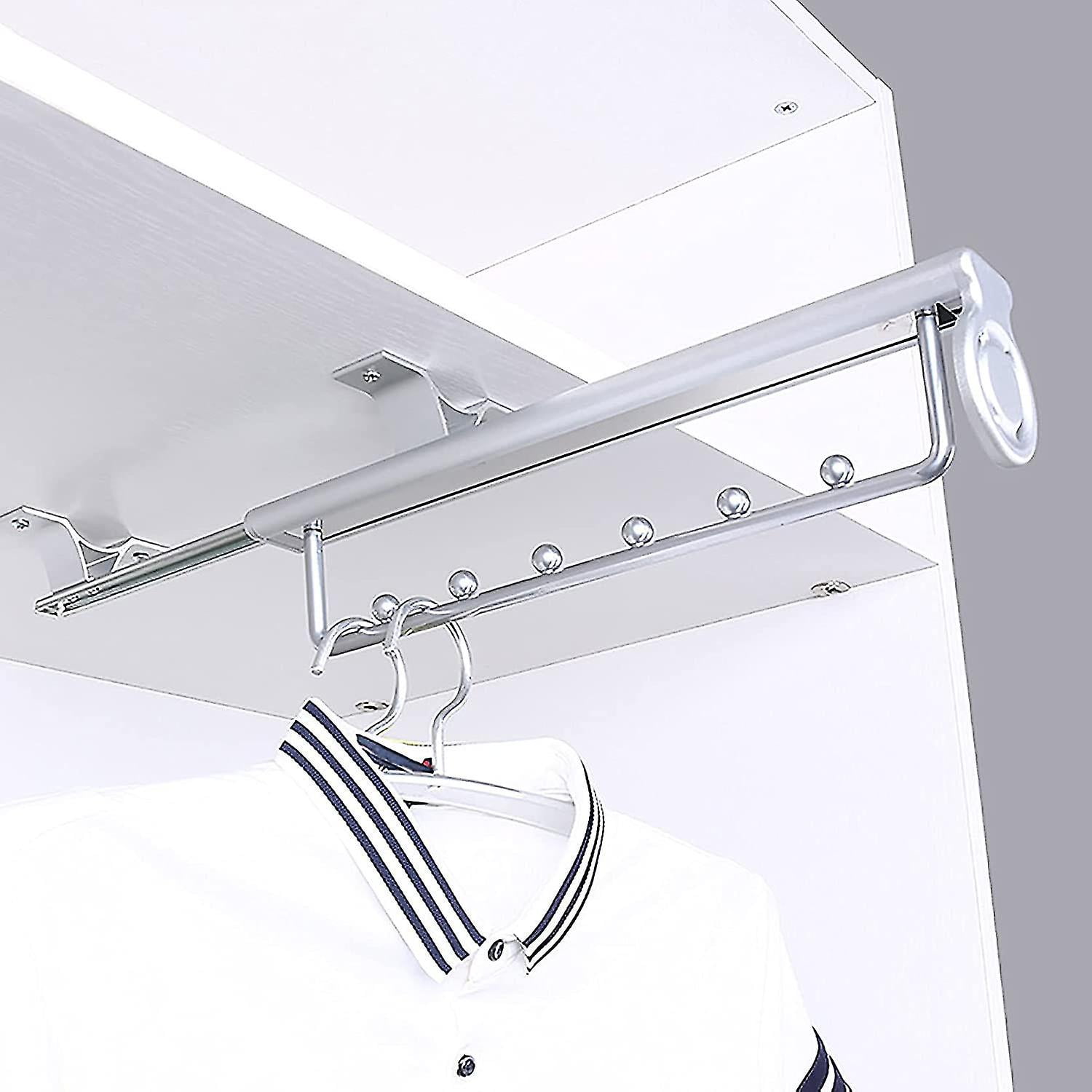Telescopic Wardrobe Hanger Rail For Clothes Closet - Heavy Duty Pull ...