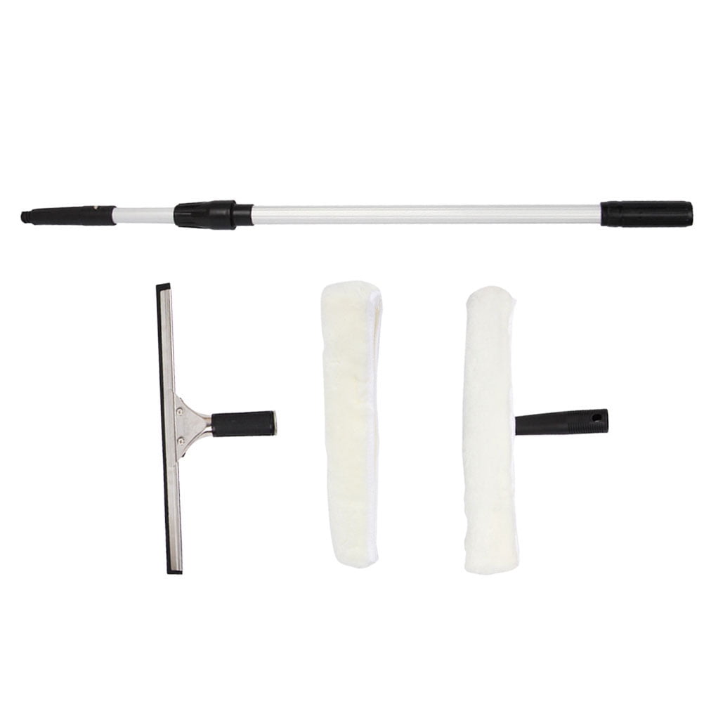 HOMEMAXS 1 Set Glass Cleaner Telescopic Pole Detachable Window Squeegee ...