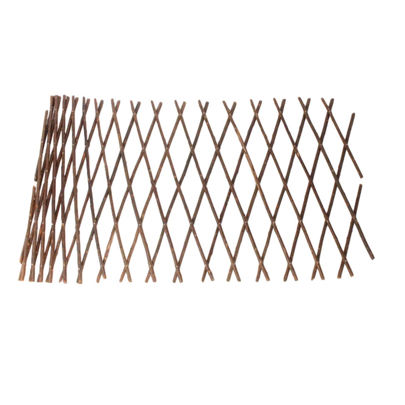 Telescopic Wooden Fence Simulation Fence Courtyard Fence Expandable ...