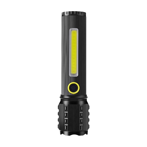 Telescopic Zoom, COB LED Flashlight, Aluminum Alloy USB Rechargeable ...