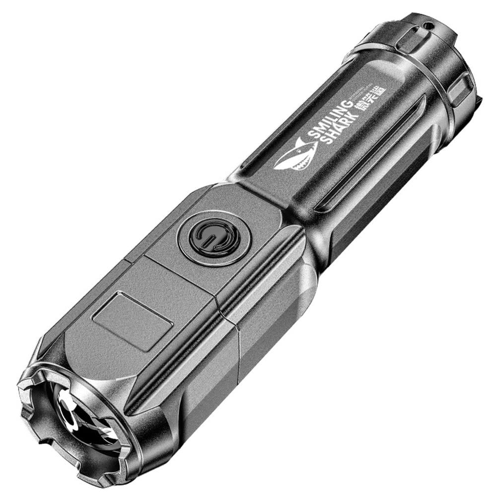 Telescopic Zoom Tactical Flashlight Rechargeable LED Torch LongRange ...