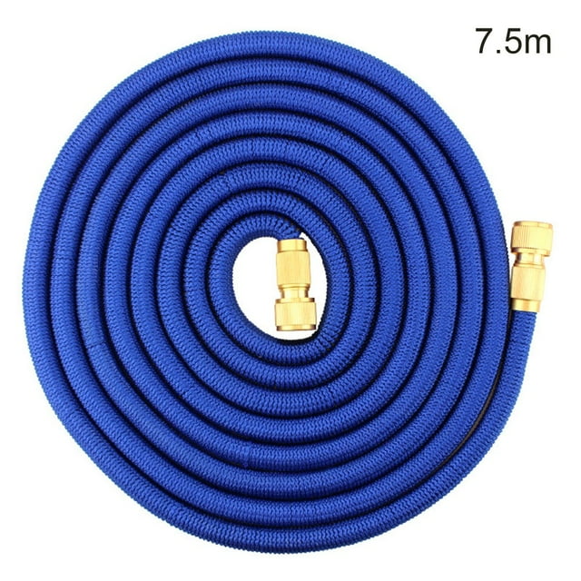 Telescopic copper-plated garden hose can be expanded to facilitate ...