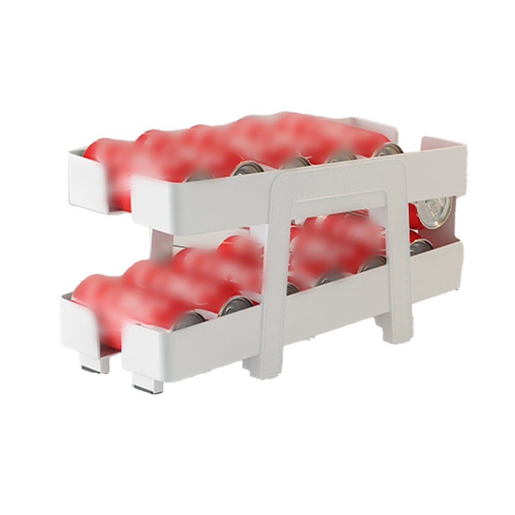Telescopic refrigerator storage rack transparent double-layer - Walmart.com