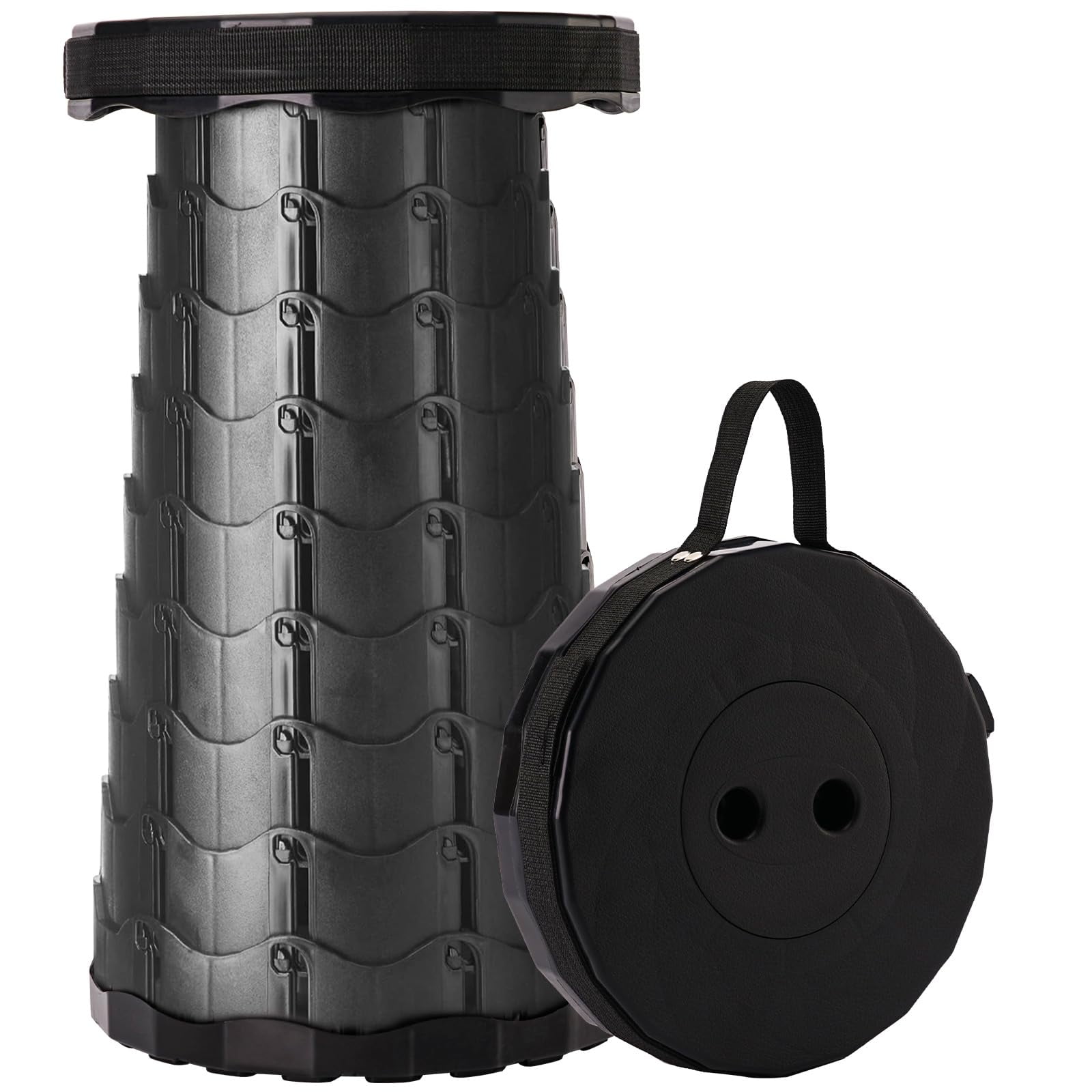 Doseno Portable Collapsible Stool , Adjustable Telescoping Stool/Seat ...