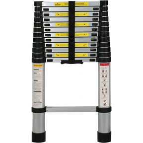 Bowoshen 16.5Ft/5M Ladder Step Ladder Loft 150KG Heavy Duty Telescopic ...