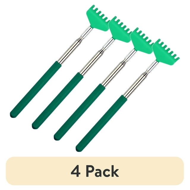 4 Pack Telescoping Back Scratcher Metal Compact Extendable 4 Section