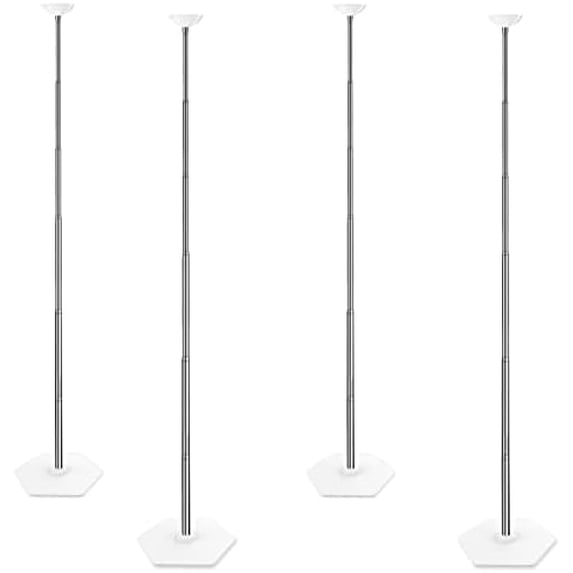 Telescoping Balloon Stand Set of 4, 1.5ft to 7ft Free Adjustable Metal ...